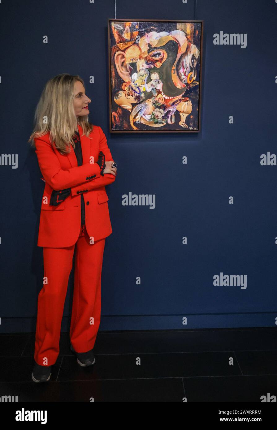 London, UK. 02nd Apr, 2024. Keith Tyson, The Seductree, 2023 Oil on ...