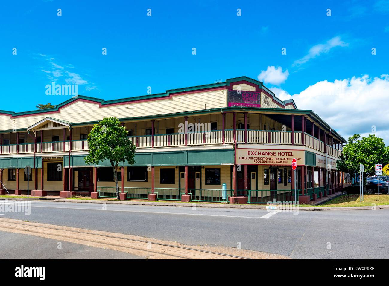 The 1934–1935 constructed Daintree Inn (formerly Exchange Hotel) in ...
