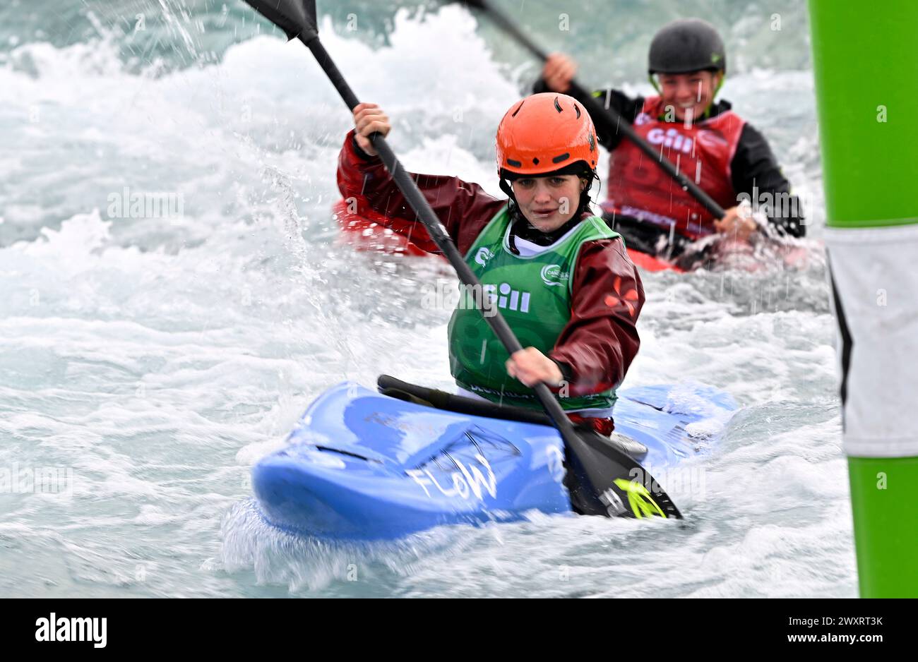 Waltham Cross, United Kingdom. 01st Apr, 2024. Lee Valley Kayak Cross ...