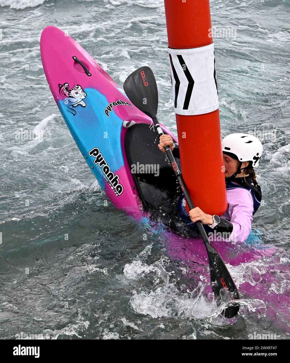 Waltham Cross, United Kingdom. 01st Apr, 2024. Lee Valley Kayak Cross ...