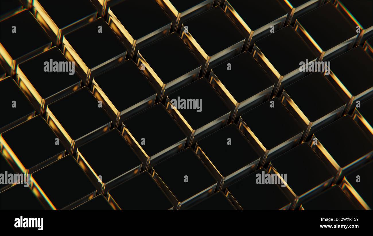 Detailed shot showing the texture and interlocking design of a metallic ...