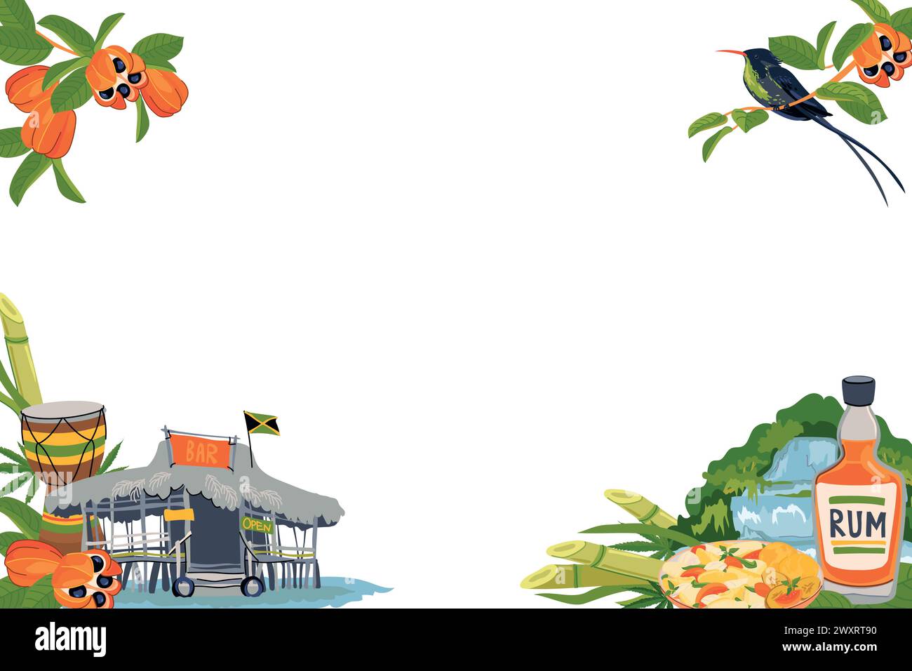 Horizontal view food Stock Vector Images - Alamy