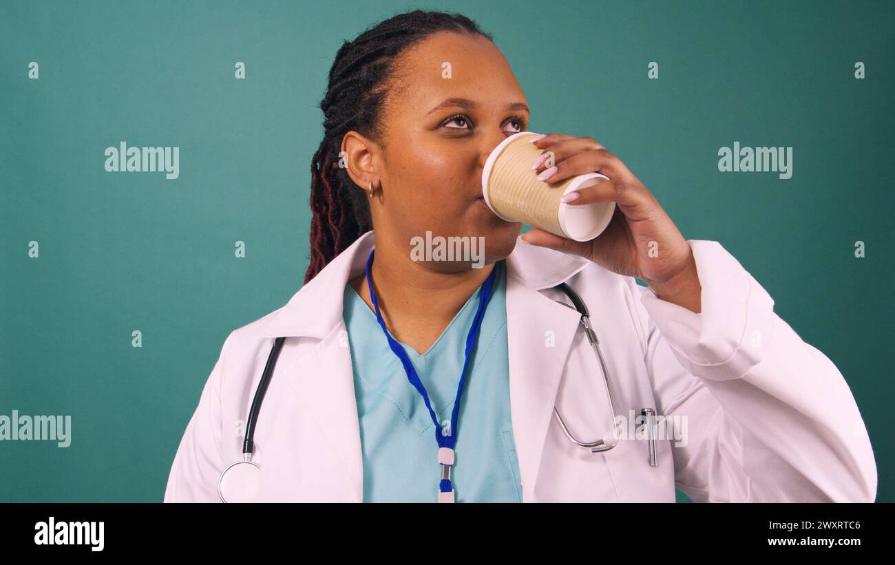 Doctor working long hours hi-res stock photography and images - Alamy
