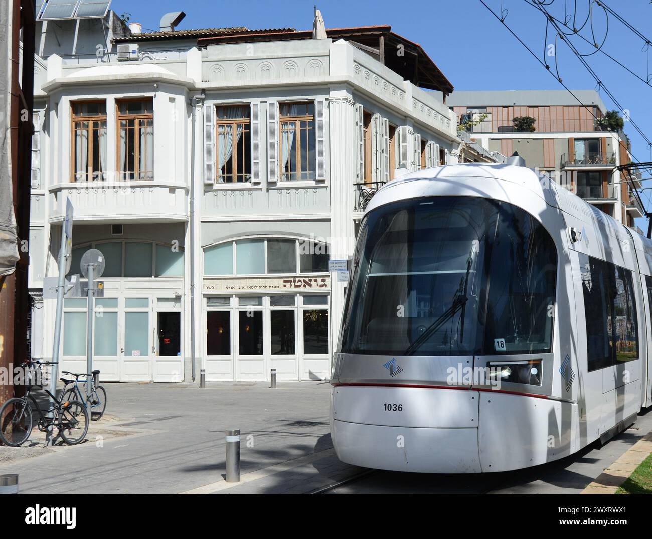 The new light rail at Salame station in Jaffa, Israel Stock Photo - Alamy