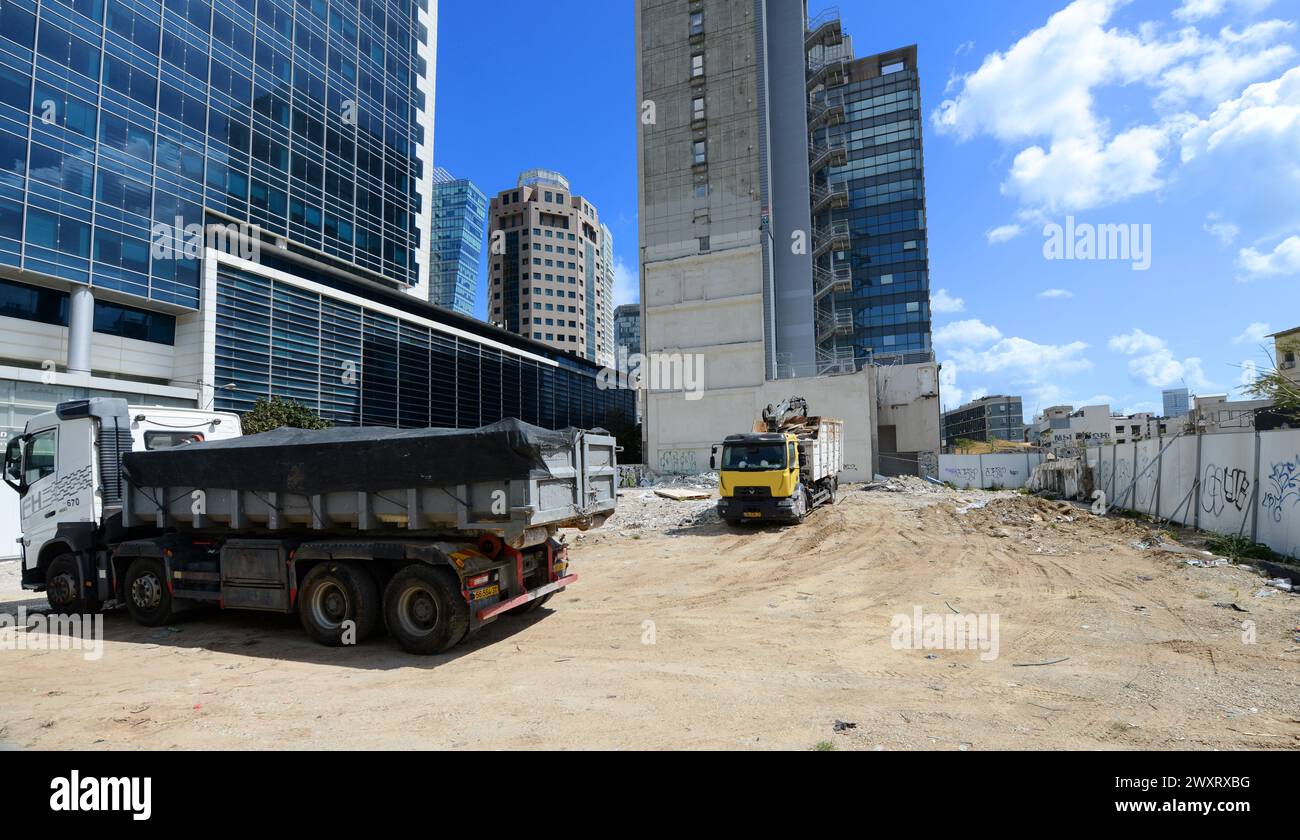 Old buildings being replaced by modern new buildings Stock Photo - Alamy
