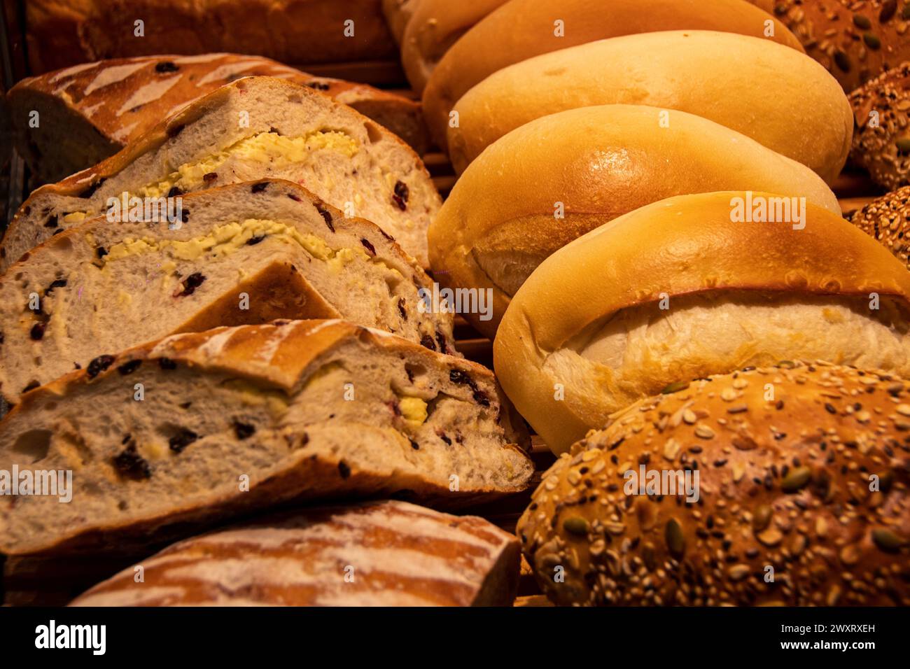 Closeup shot variety breads hi-res stock photography and images - Alamy