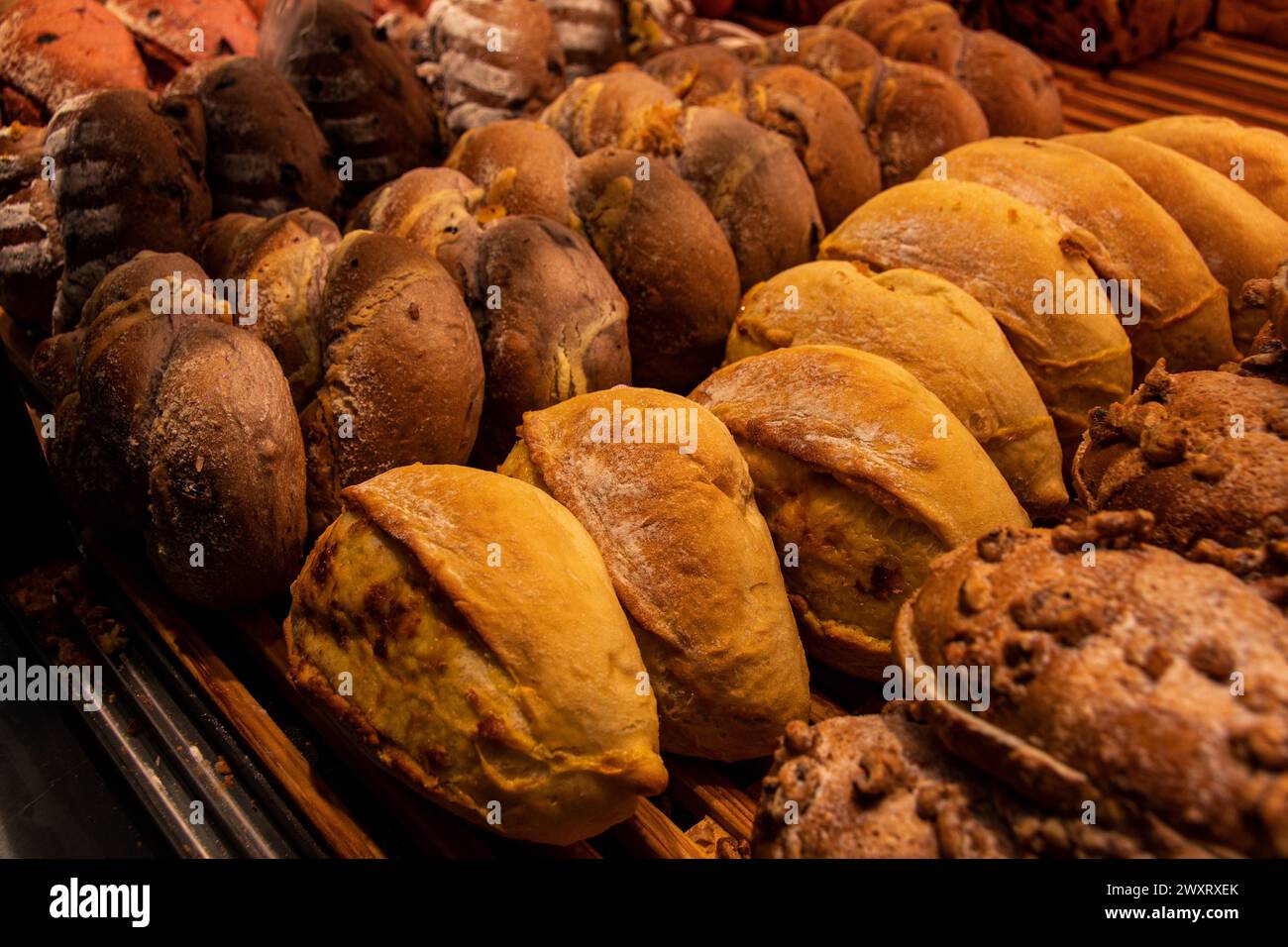 Closeup shot variety breads hi-res stock photography and images - Alamy