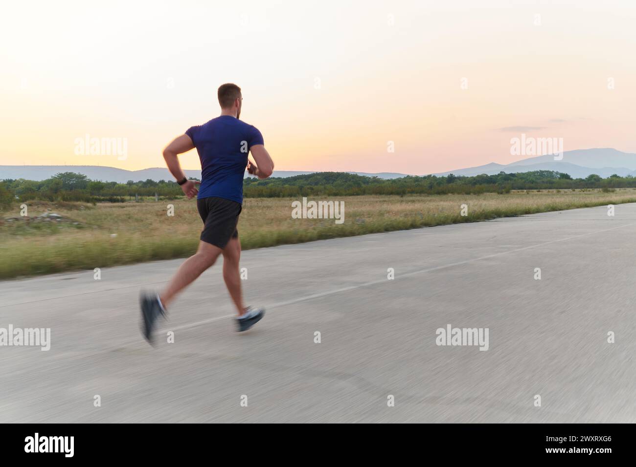 A dedicated marathon runner pushes himself to the limit in training ...