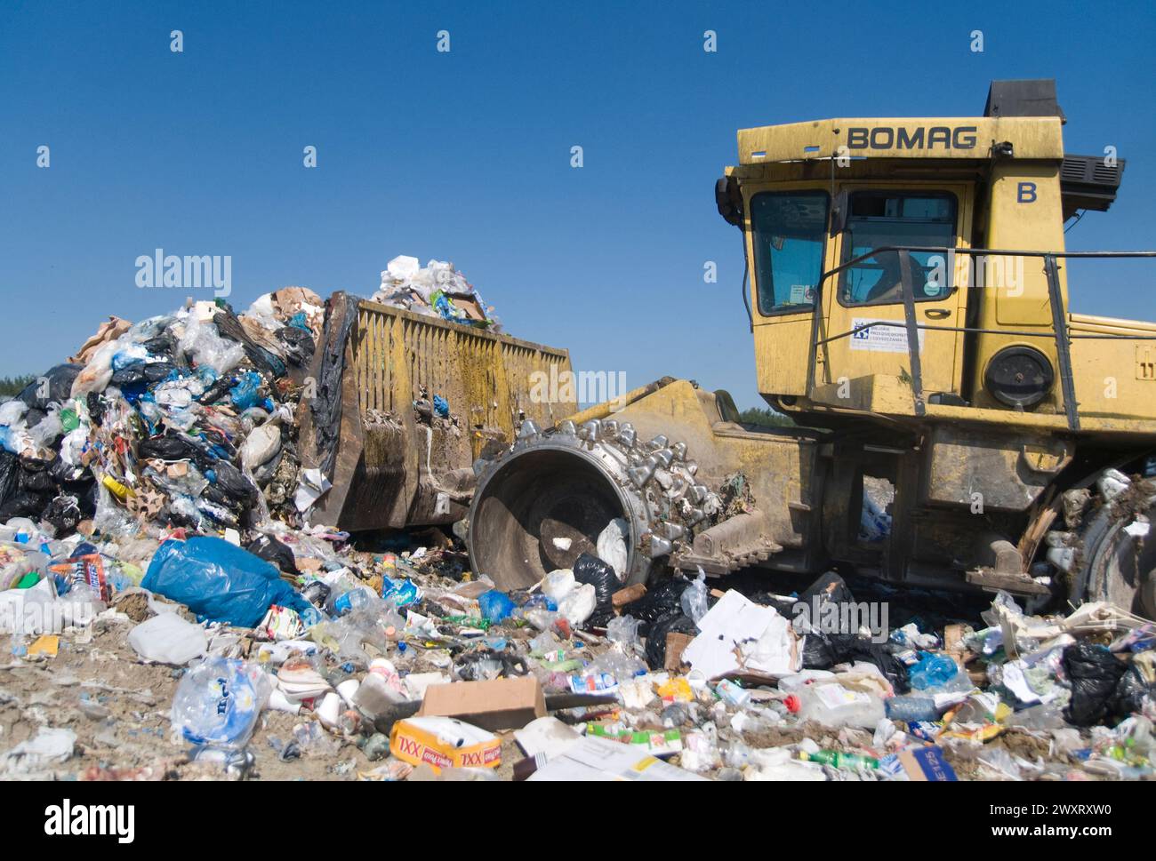 Waste landfill, Barycz, Poland Stock Photo - Alamy