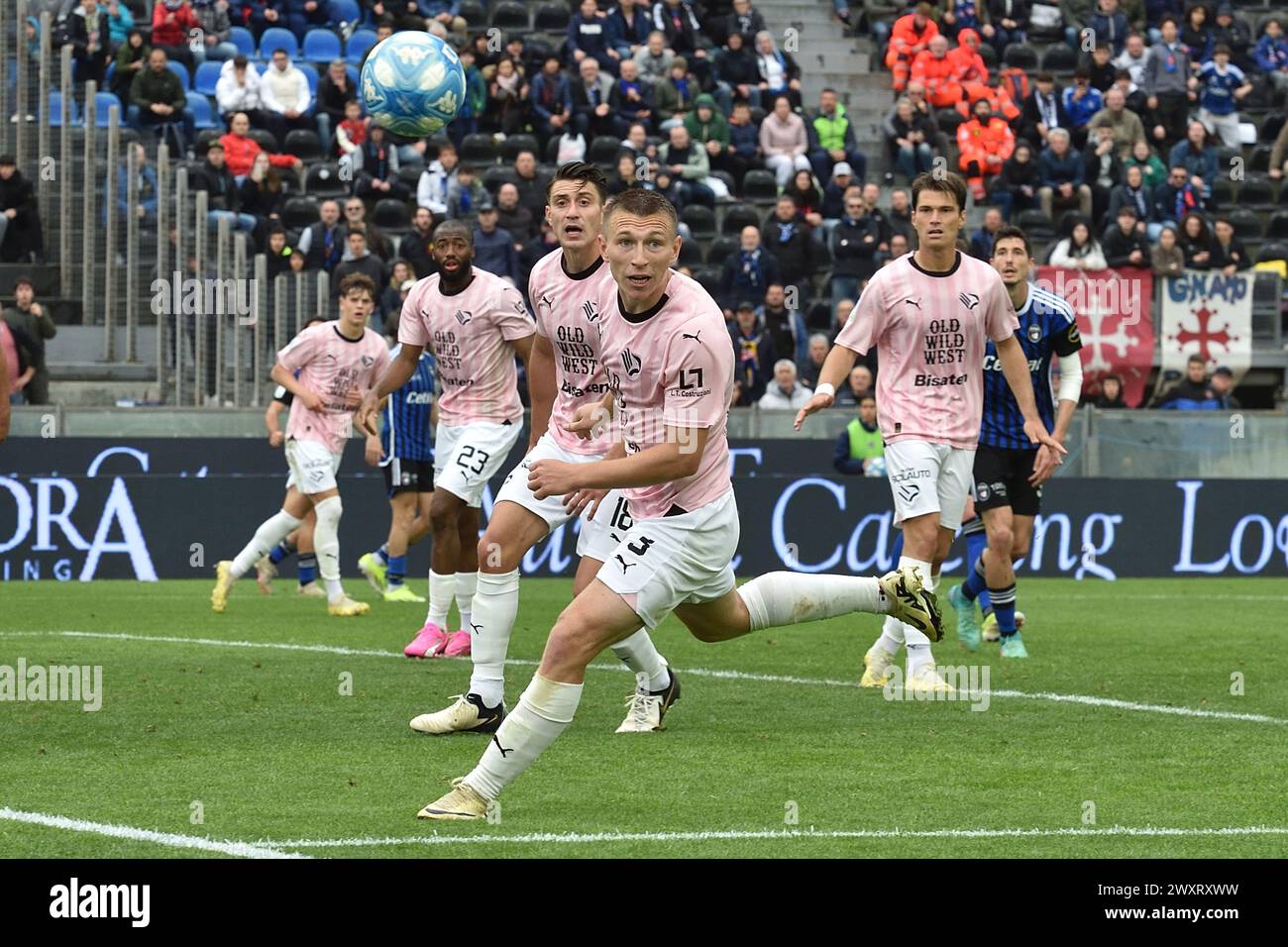 Pisa, Italy. 01st Apr, 2024. Kristoffer Lund Hansen (Palermo) during ...