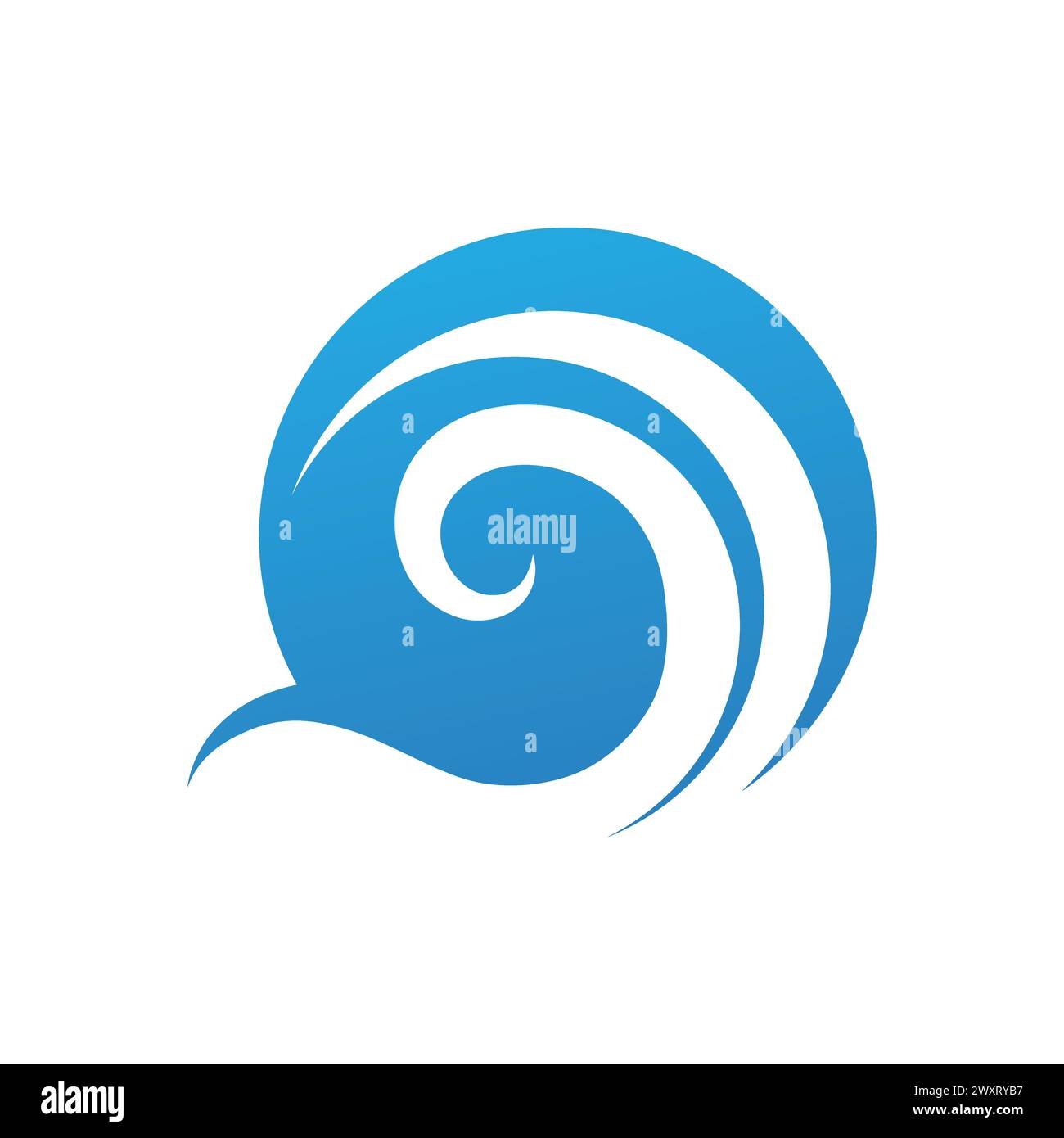 Wave logo. Graphic symbols of ocean or flowing sea water stylized for ...