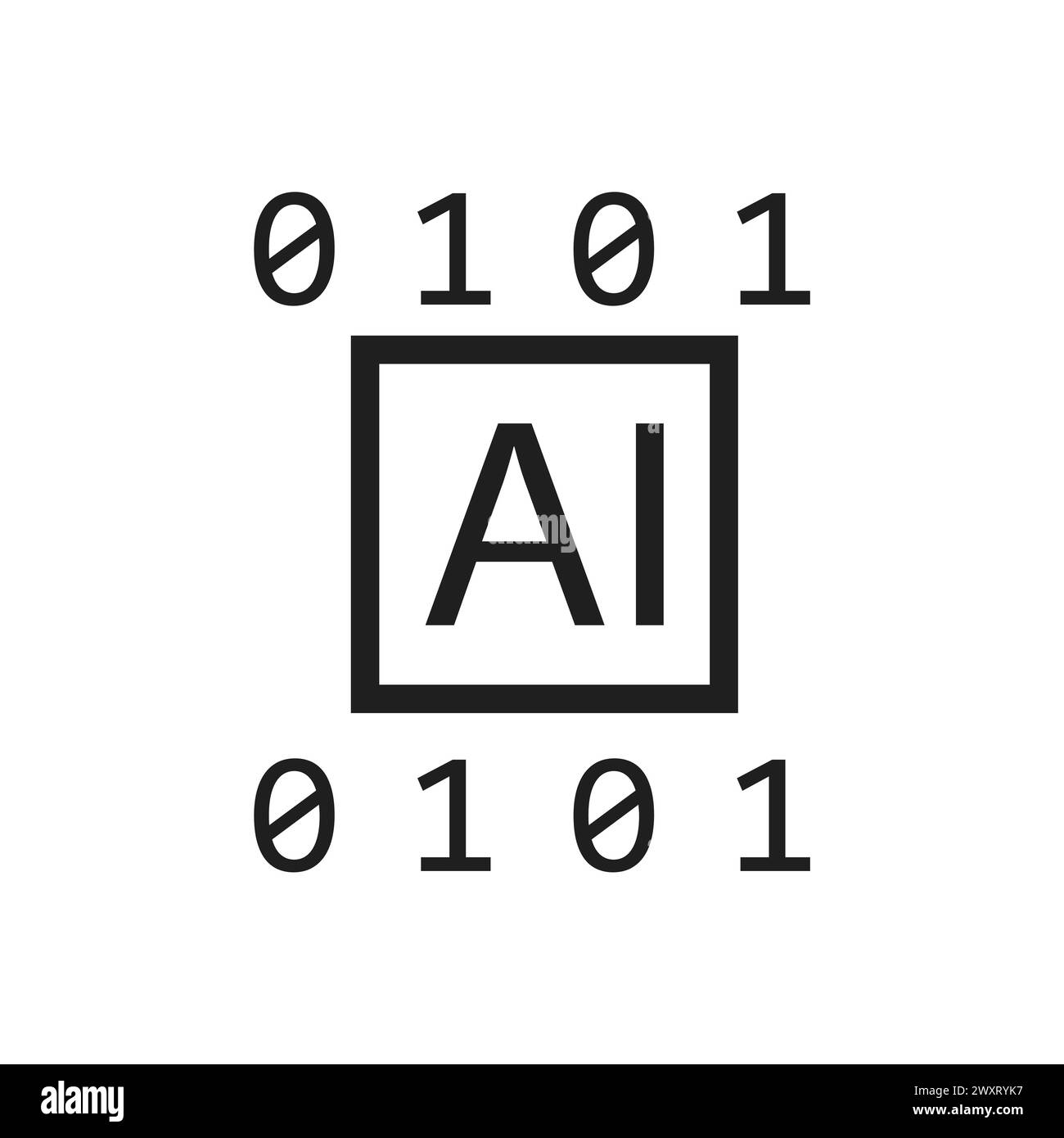 AI artificial intelligence vector icon for graphic design, logo, web ...