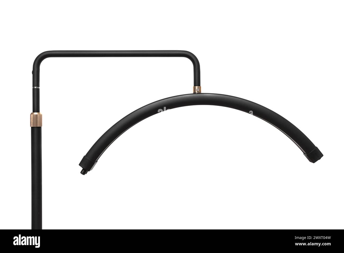 Modern LED floor lamp in the shape of a crescent. Lamp for minimalist ...