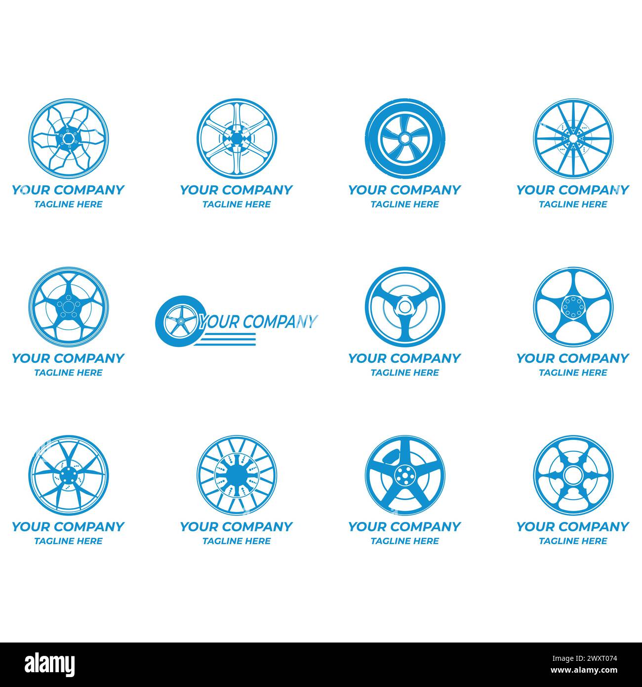 Collection of car rim vector logo icons Stock Vector Image & Art - Alamy