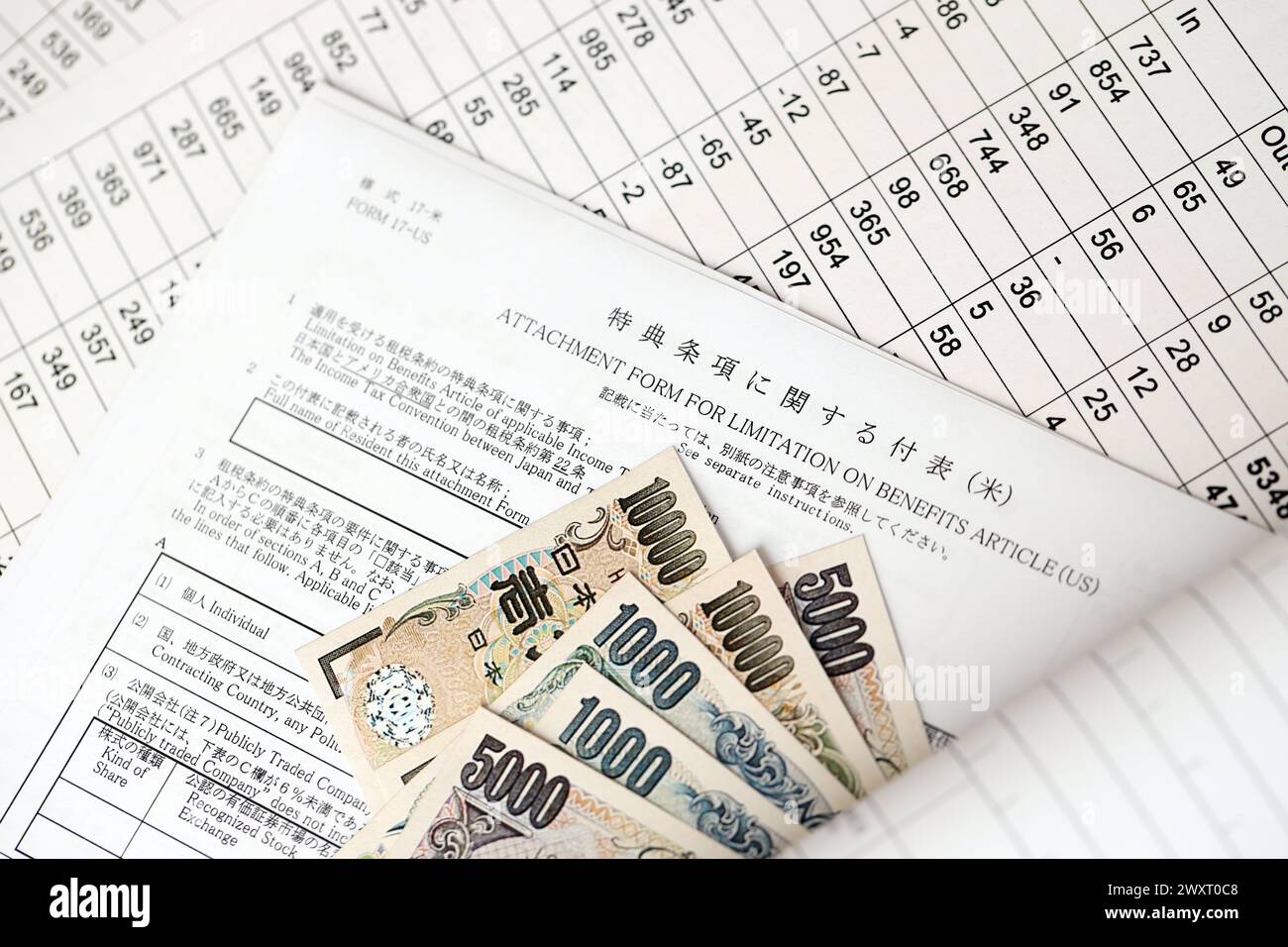 Japanese tax form 17 US - Attachment form for limitation on benefits ...