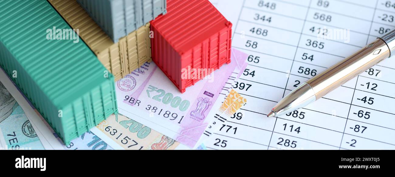 Global business container cargo ship in import export business logistic ...