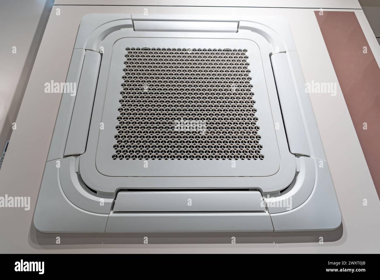 Ceiling mounted cassette type air conditioner Stock Photo - Alamy