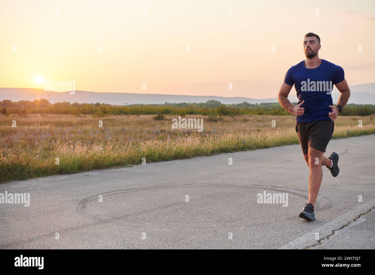 A dedicated marathon runner pushes himself to the limit in training ...