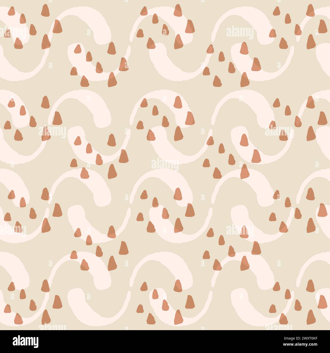 Ethnic tribal seamless pattern with native doodle hand drawn elements ...