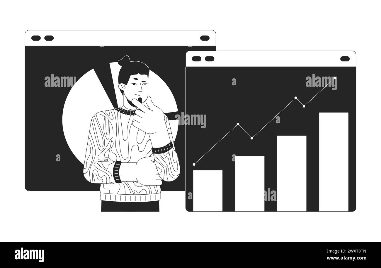 Trading concept on black Stock Vector Images - Alamy