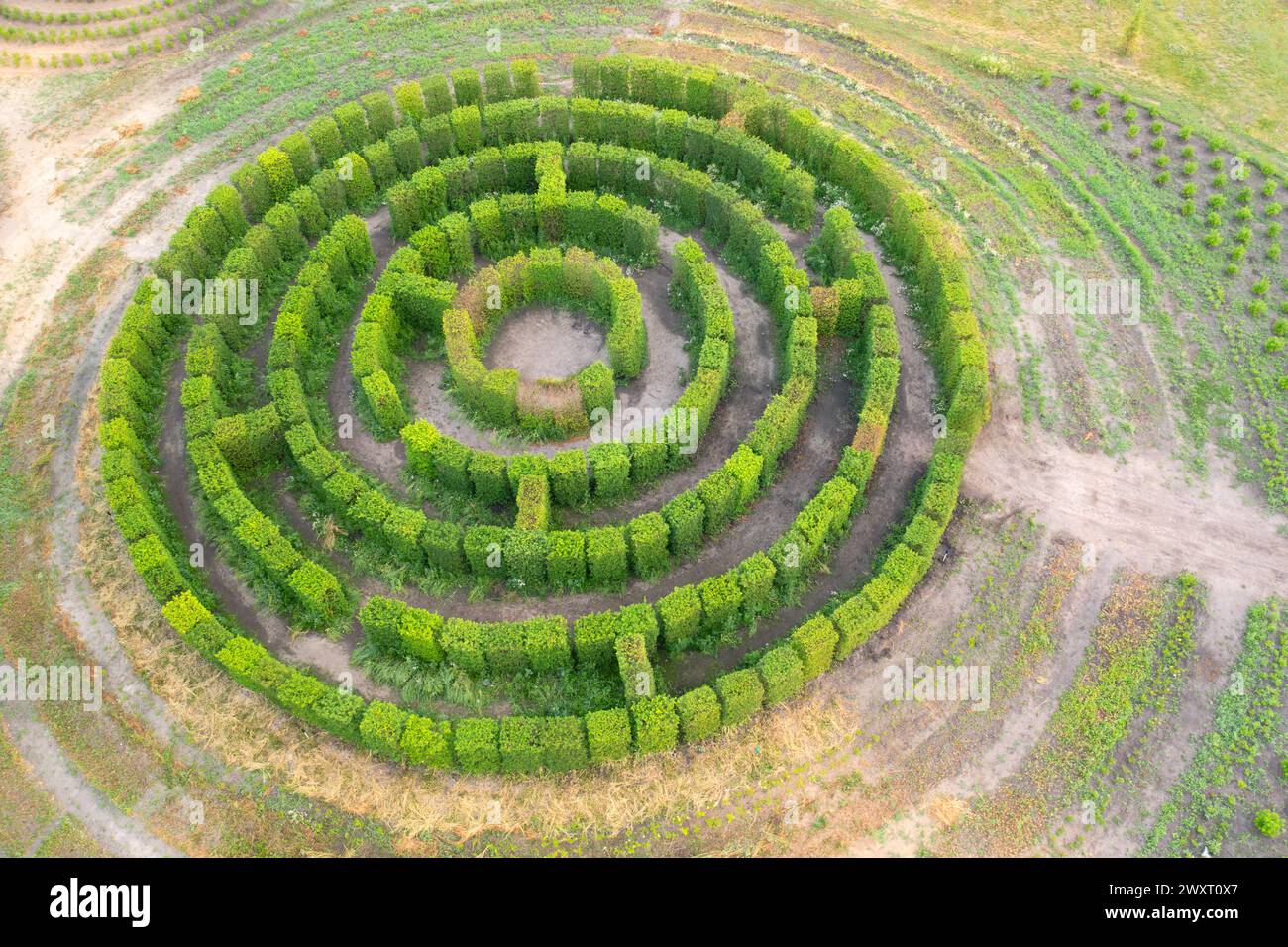River's Journey: Top-Down View of the Winding Waterway Stock Photo - Alamy