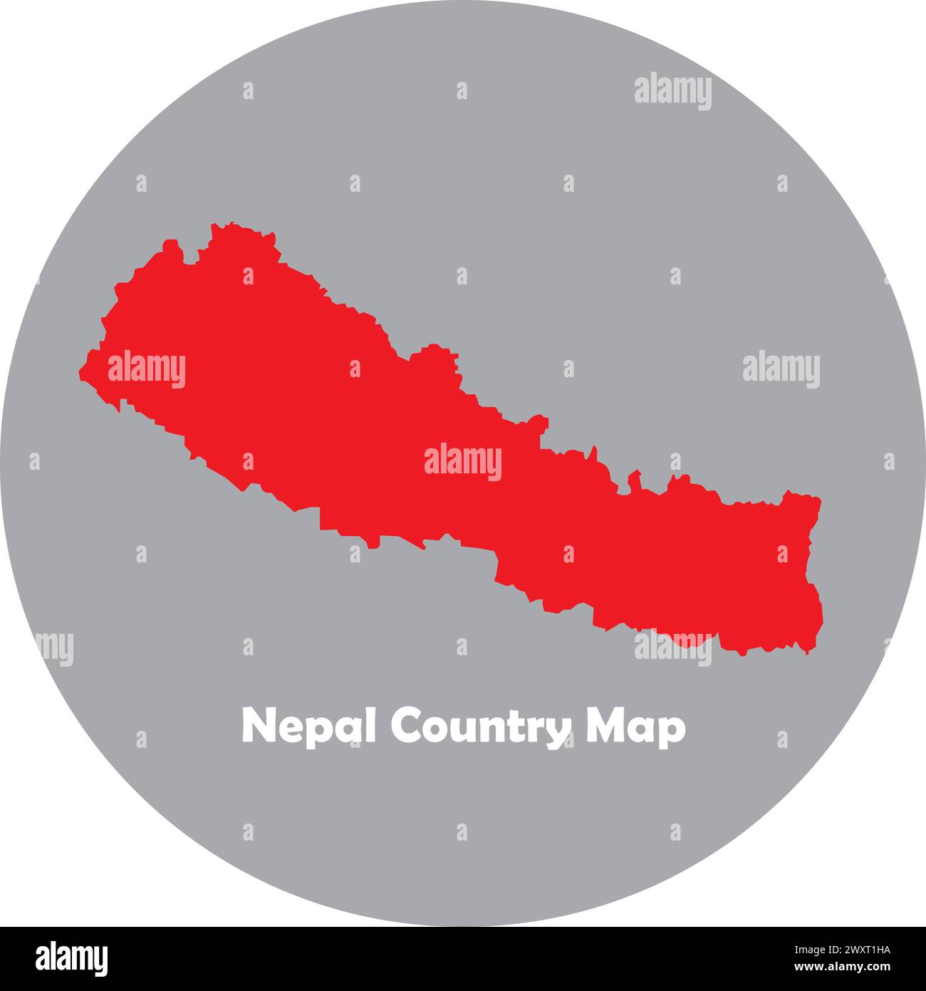 nepal map icon vector illustration symbol design Stock Vector Image ...