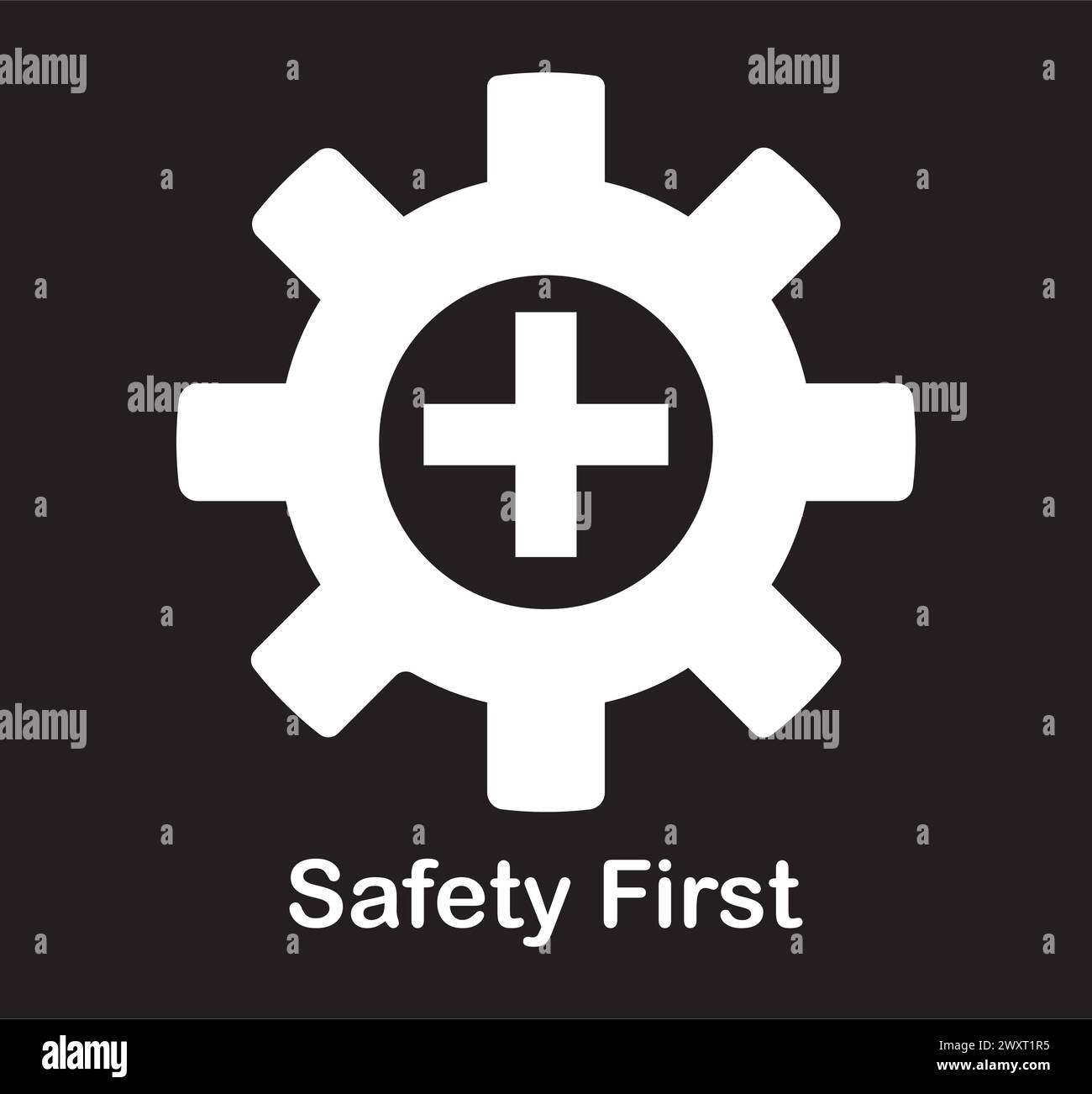 Safety first icon vector illustration symbol design Stock Vector Image ...