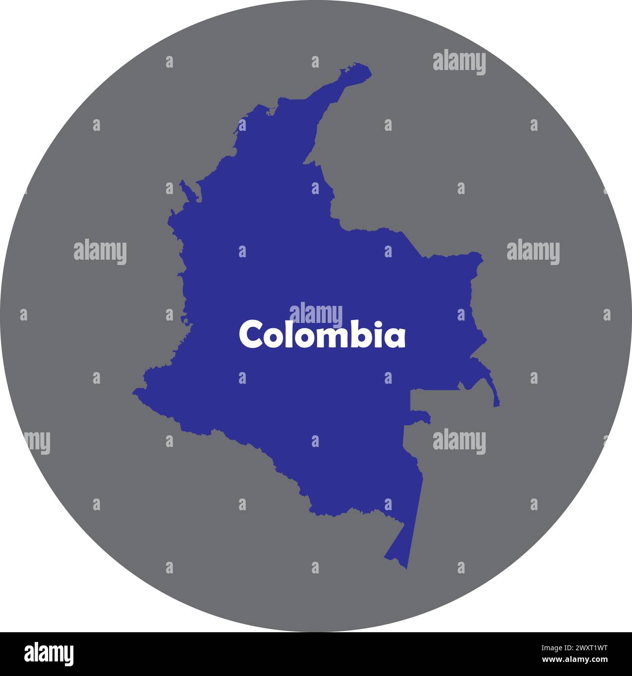 Colombia map icon vector illustration symbol design Stock Vector Image ...