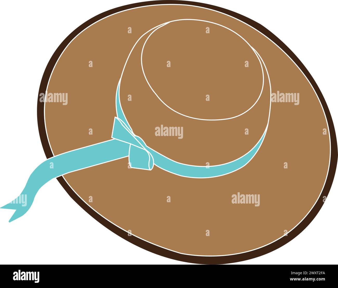 Beach hat icon vector illustration simple design Stock Vector Image ...