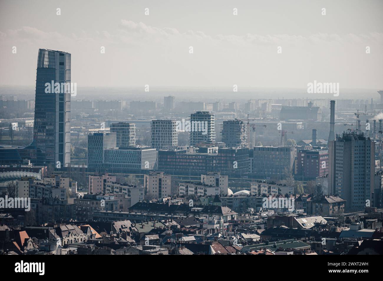11th district in Budapest with the Mol Campus Tower in the background ...
