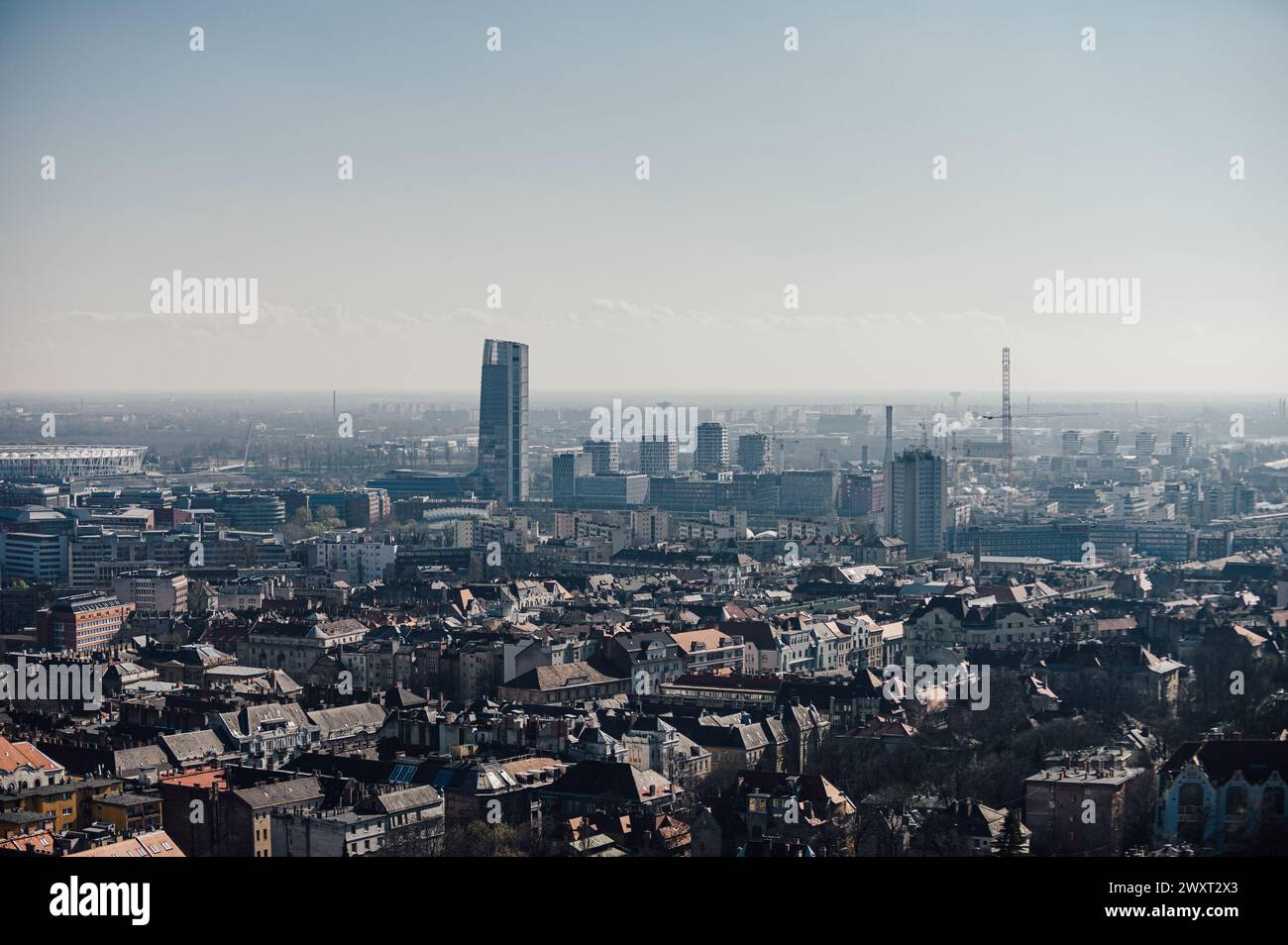 11th district in Budapest with the Mol Campus Tower in the background ...