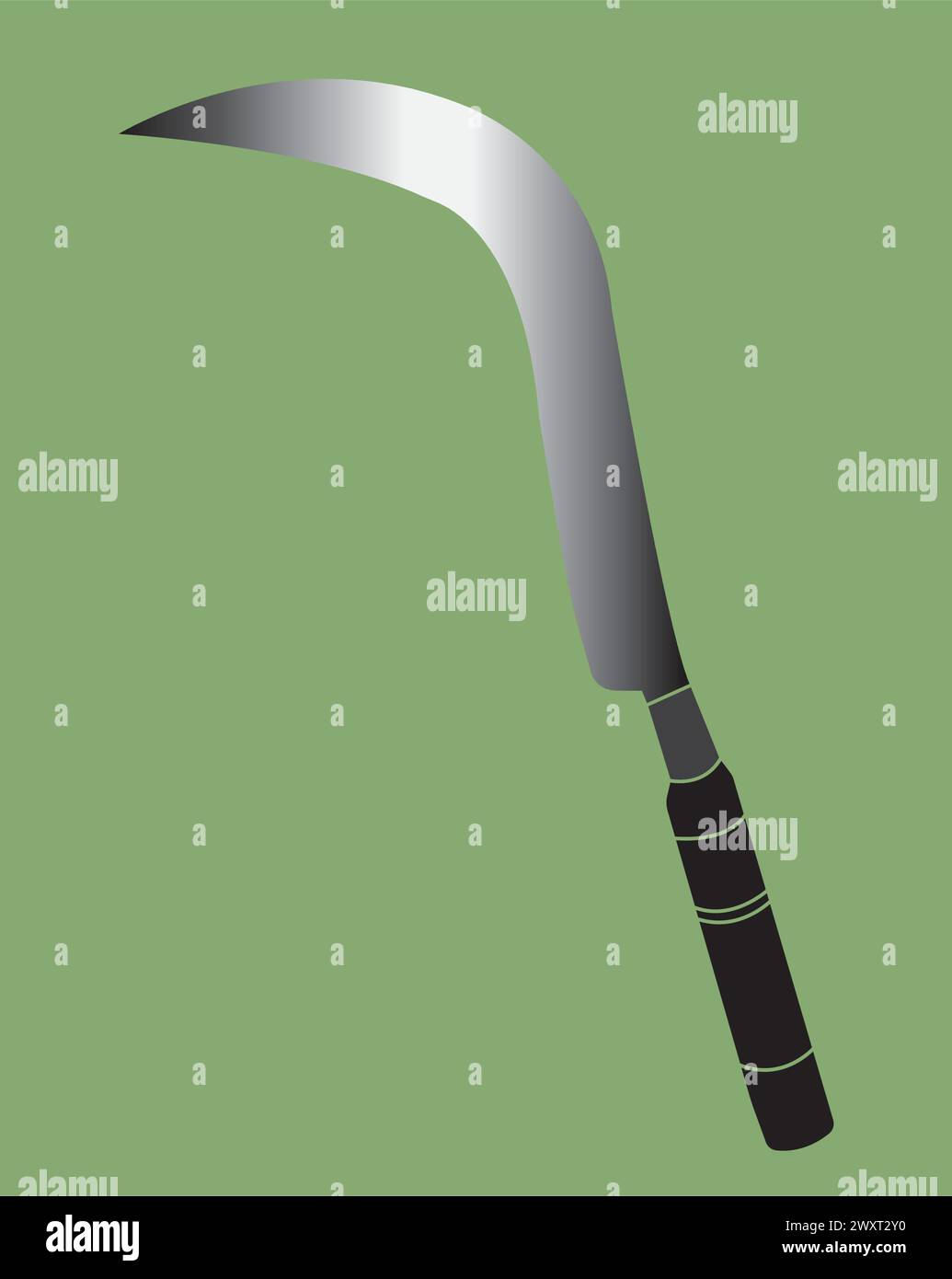 Grass sickle icon vector illustration simple design Stock Vector Image ...