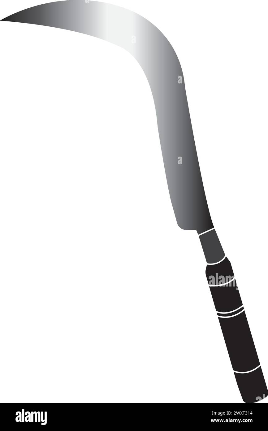 Grass sickle icon vector illustration simple design Stock Vector Image ...