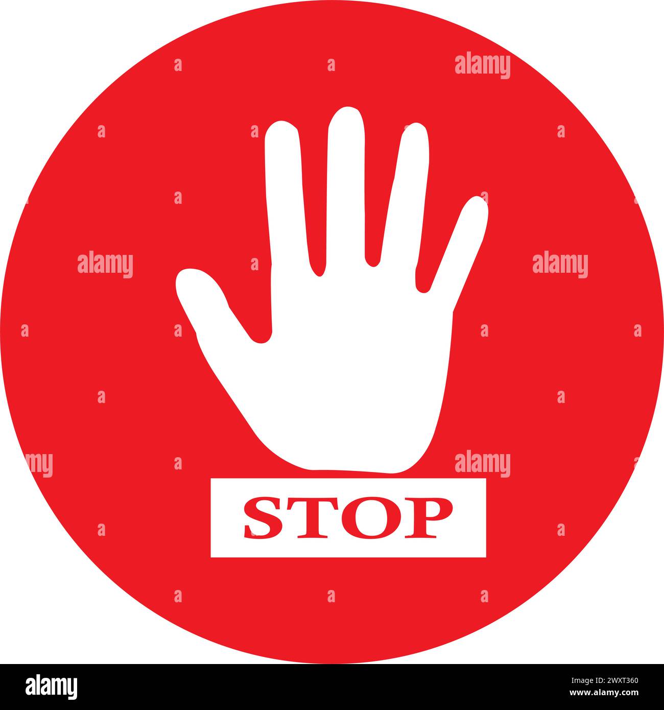 Stop icon vector illustration symbol design Stock Vector Image & Art ...