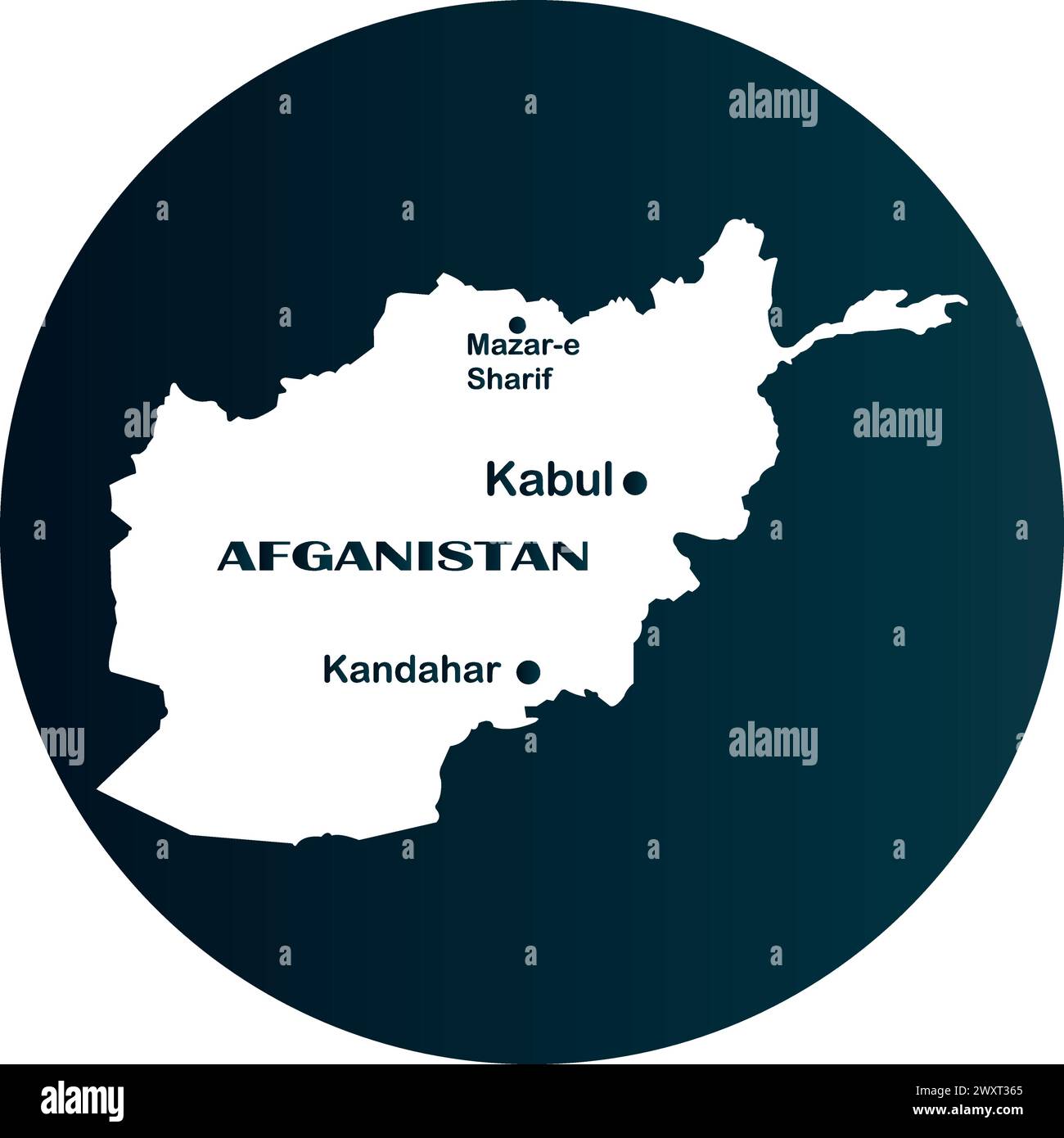 Afghanistan map icon vector illustration symbol design Stock Vector ...