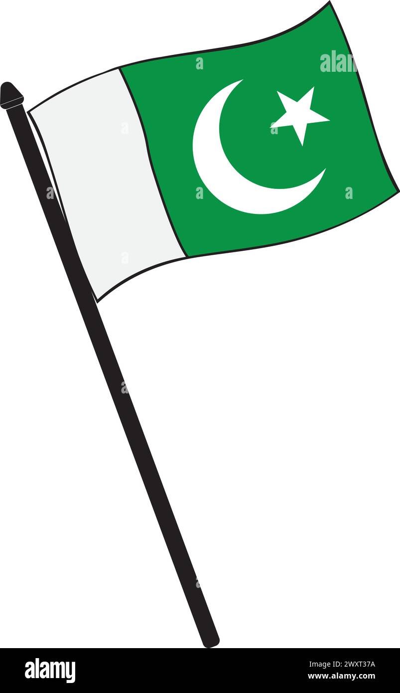 Pakistani flag icon vector illustration symbol design Stock Vector ...