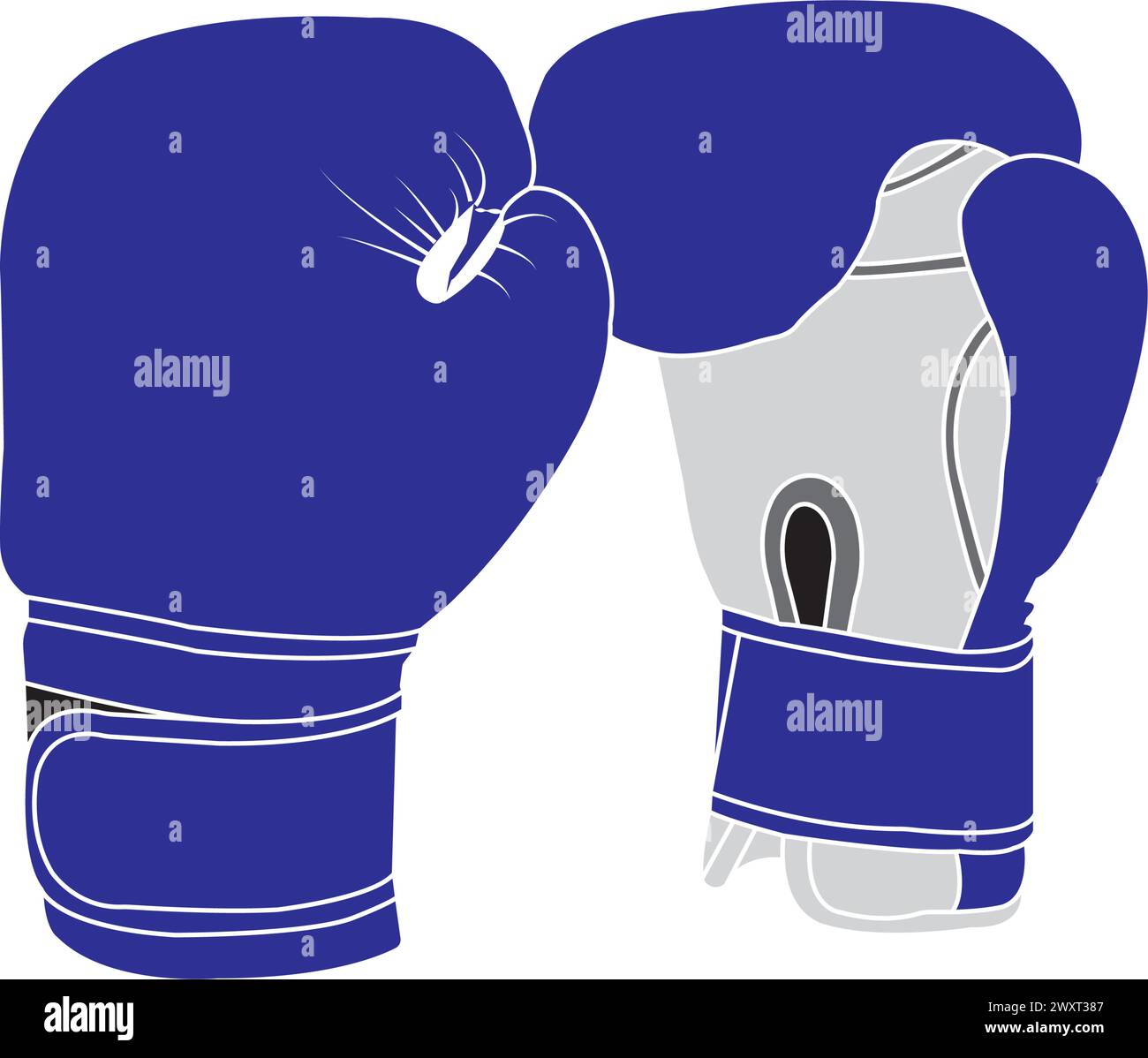 Boxing gloves icon vector illustration logo design Stock Vector Image ...