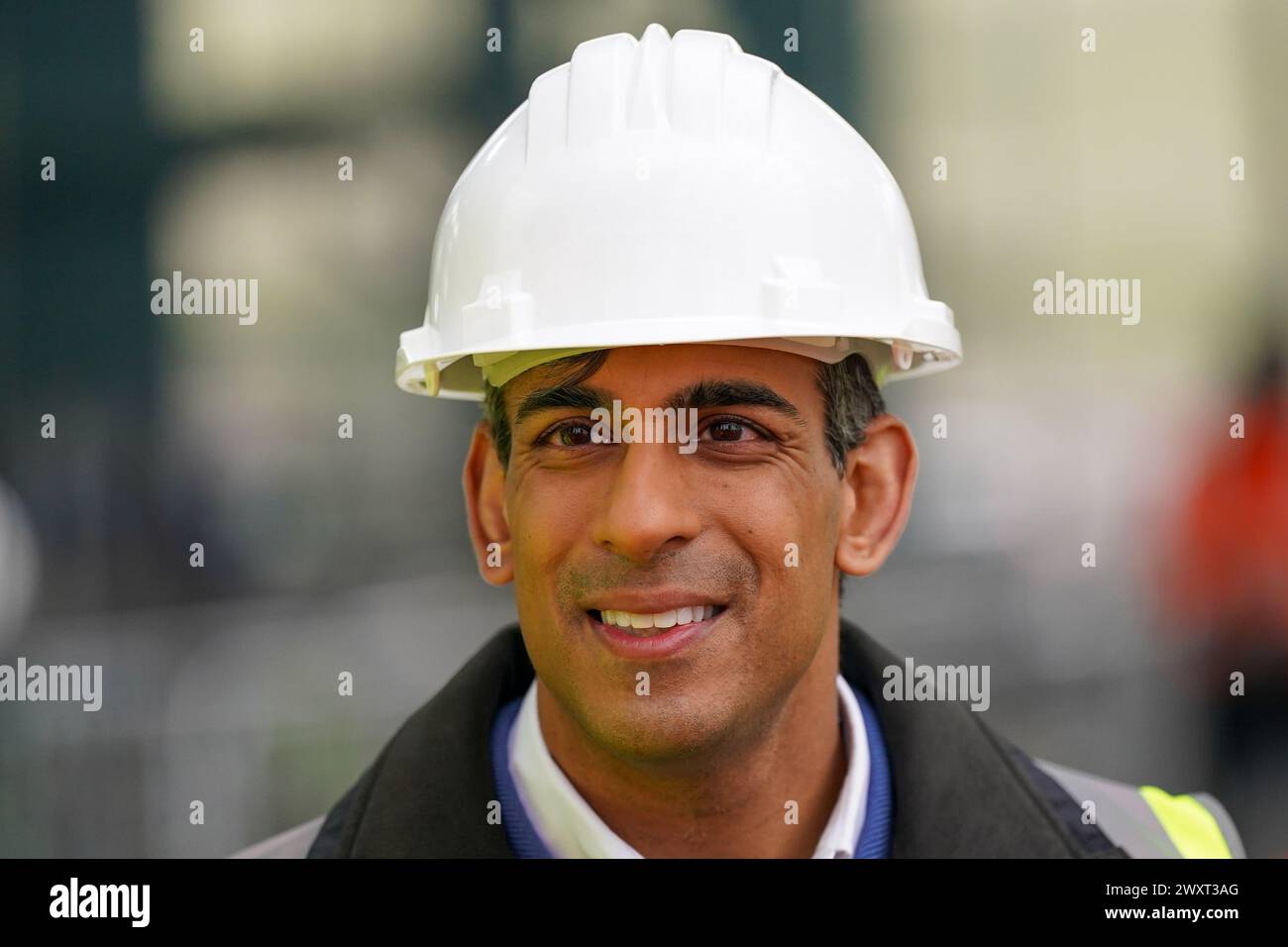 Prime Minister Rishi Sunak vsits SeAH steel Holding's construction of a ...