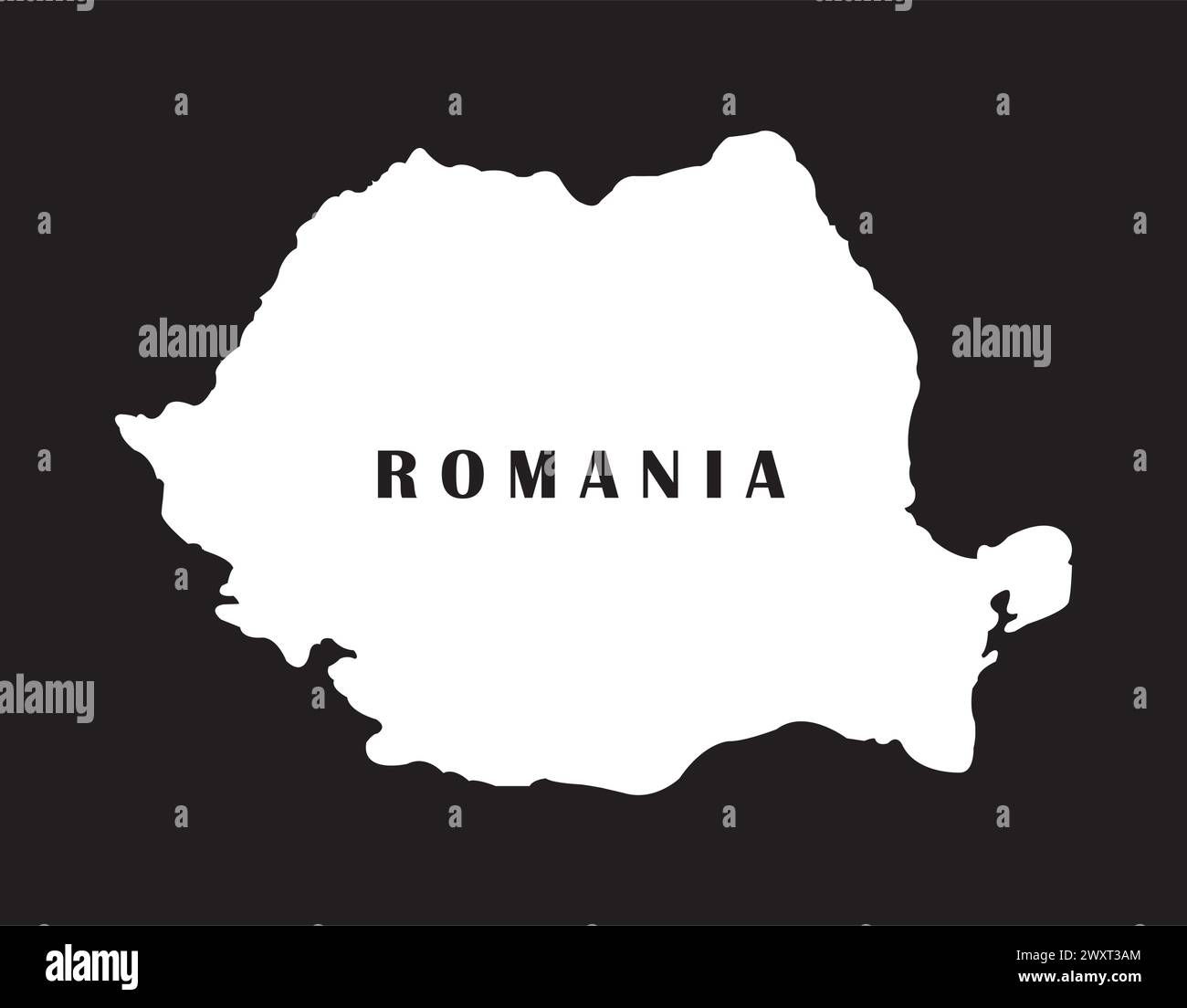 Romania map icon vector illustration symbol design Stock Vector Image ...