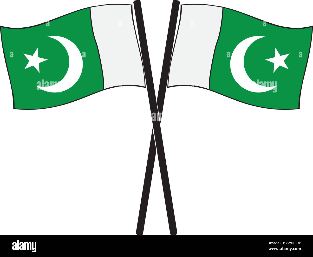 Pakistani flag icon vector illustration symbol design Stock Vector ...