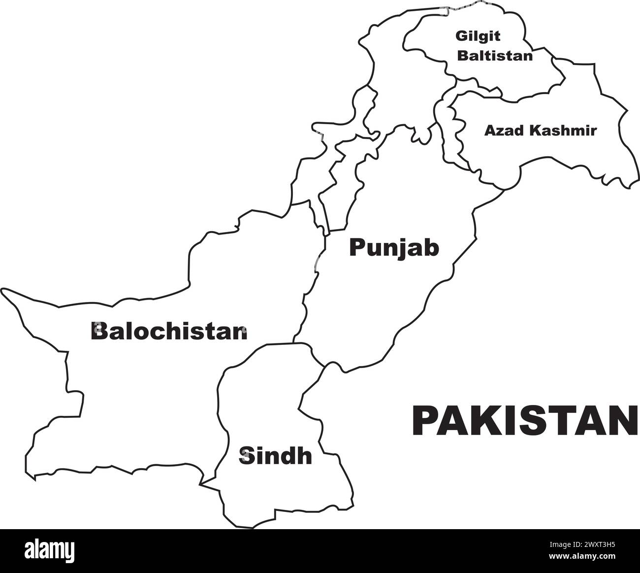 Pakistan map icon vector illustration symbol design Stock Vector Image ...