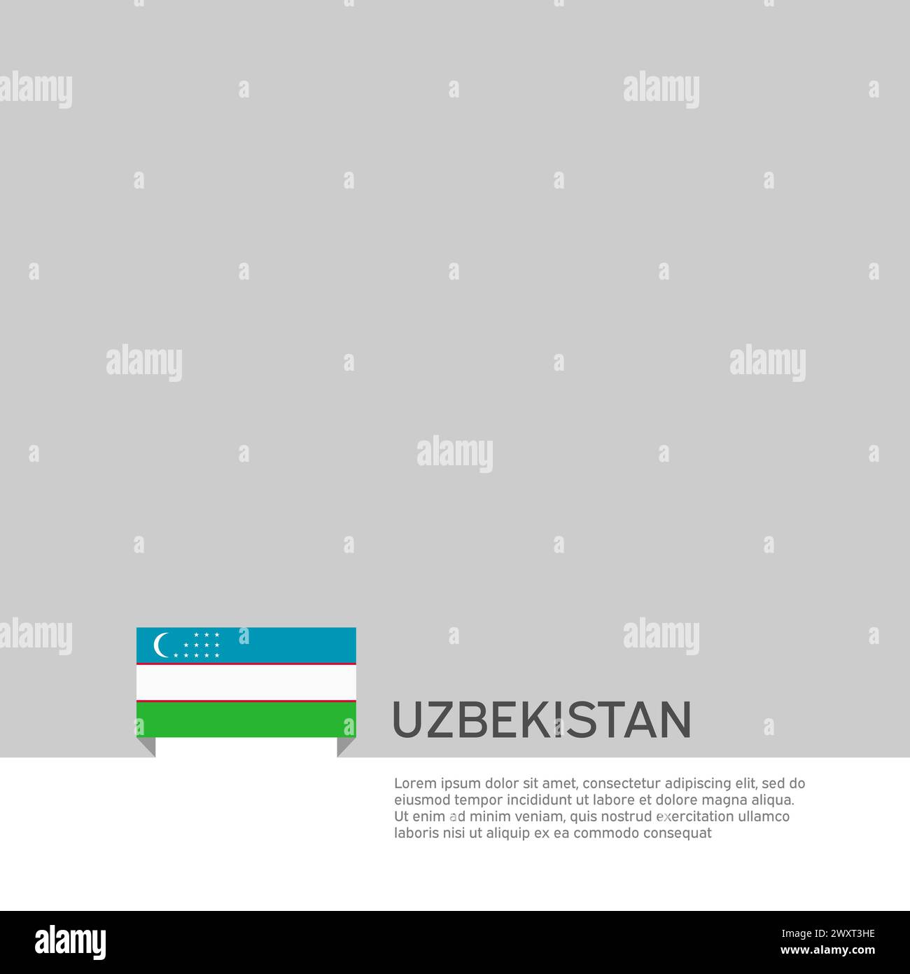 Uzbekistan flag background. State patriotic uzbek banner, cover ...