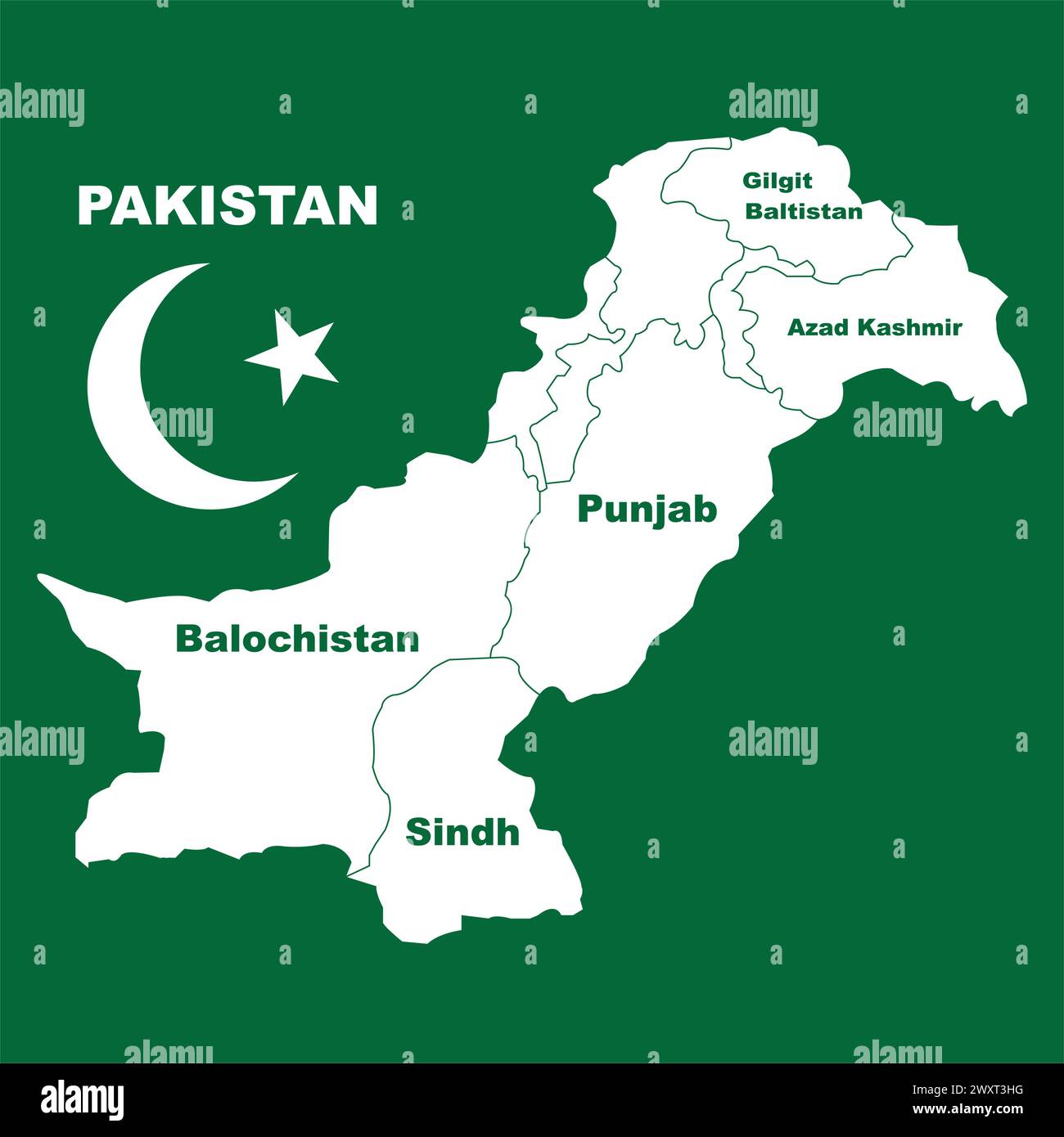 Pakistan map icon vector illustration symbol design Stock Vector Image ...