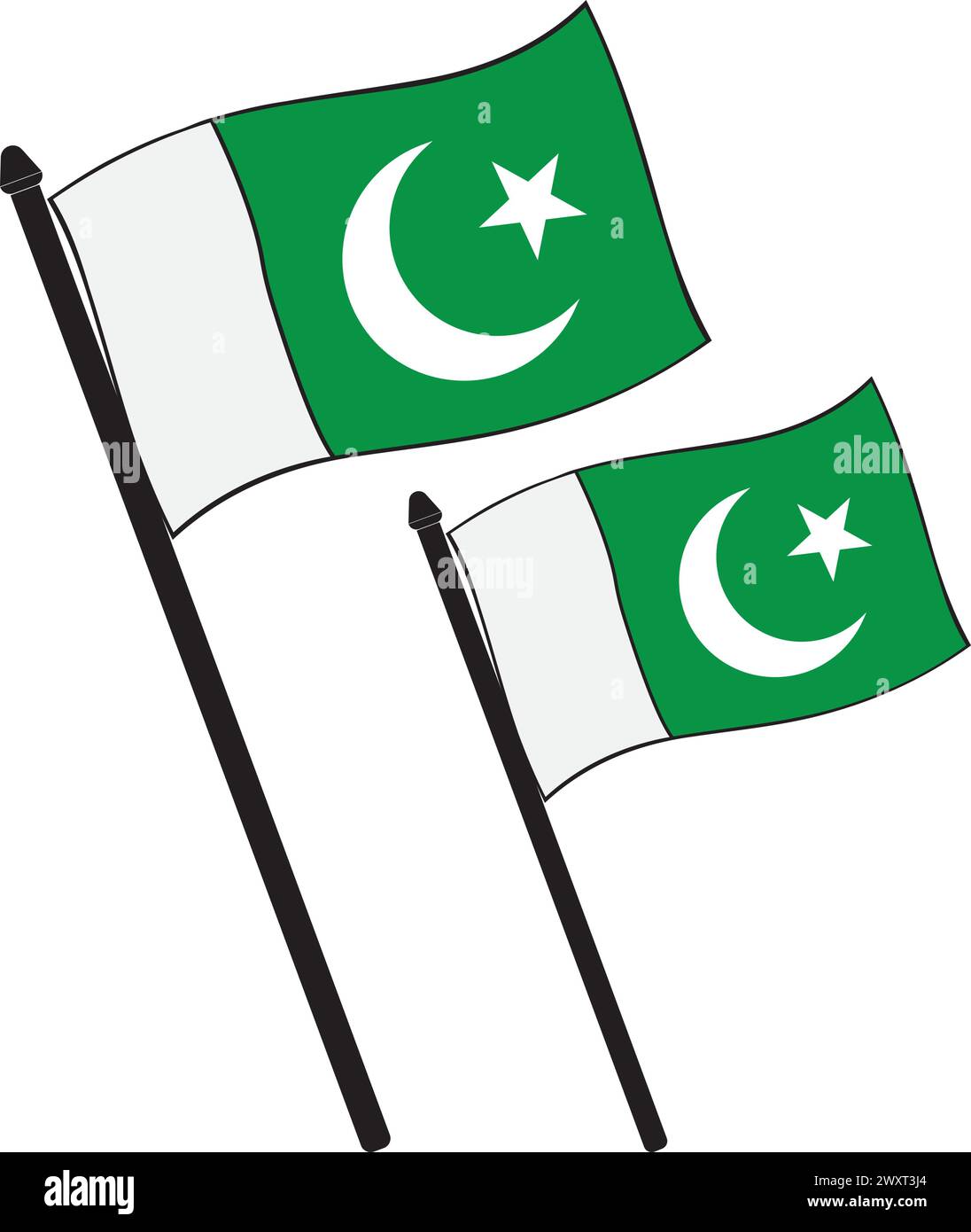 Pakistani flag icon vector illustration symbol design Stock Vector ...