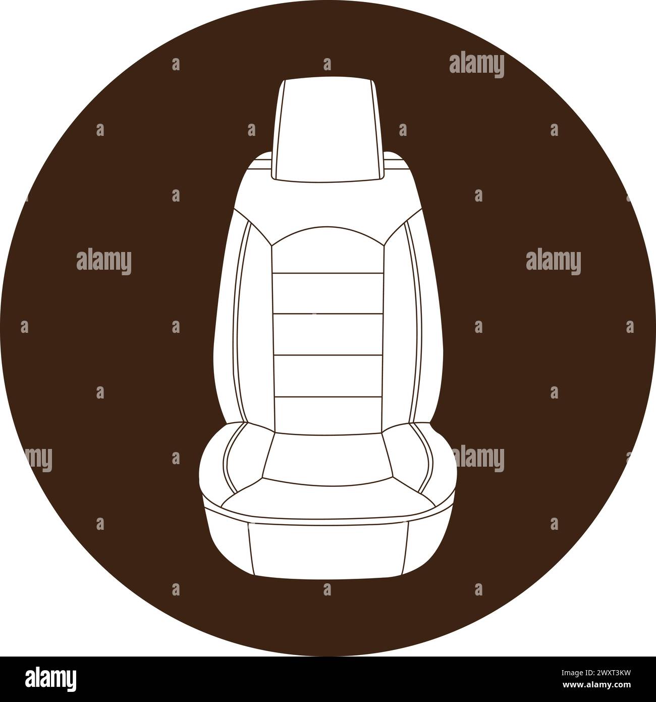 Luxury car leather seat Stock Vector Images - Alamy
