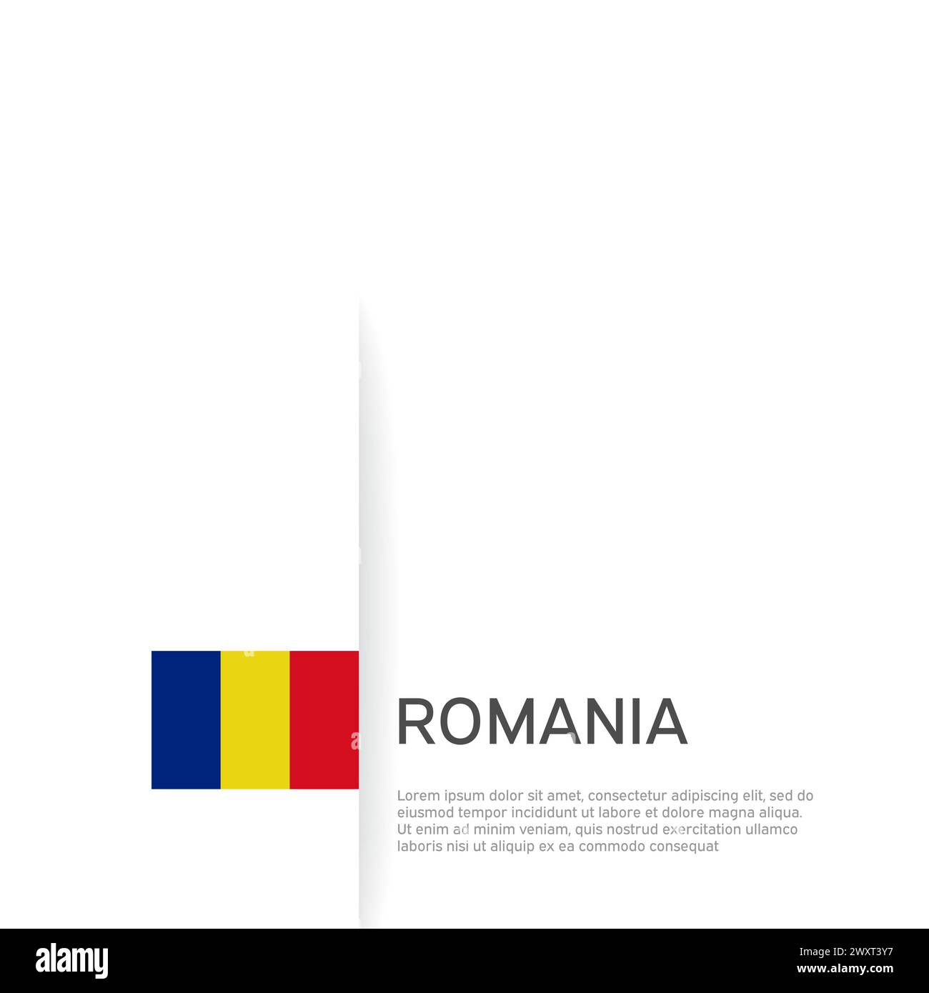 Romania flag background. State patriotic romanian banner, cover ...
