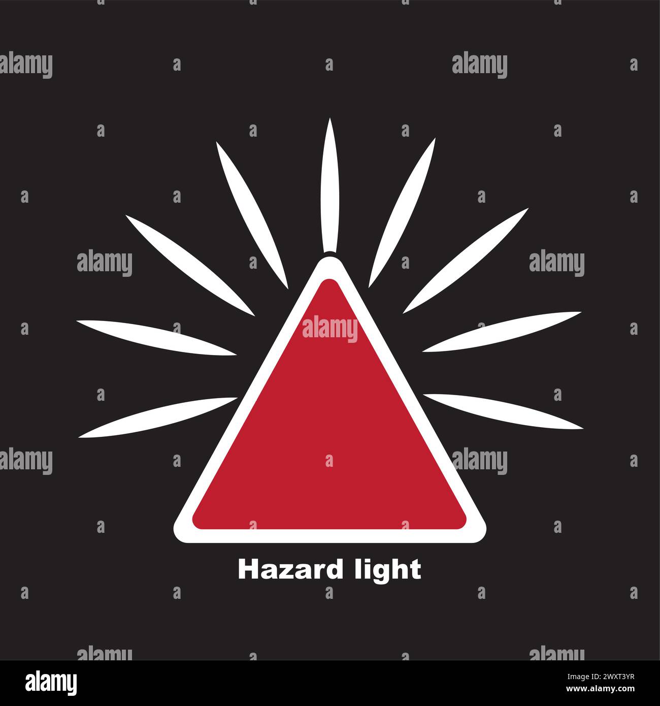 Hazard light icon vector illustration symbol design Stock Vector Image ...