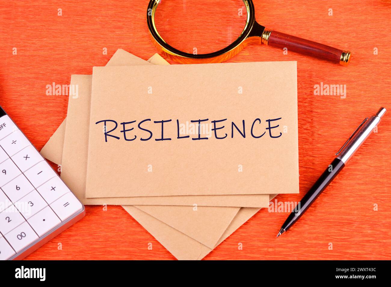 RESILIENCE It's written on a postal envelope Stock Photo - Alamy