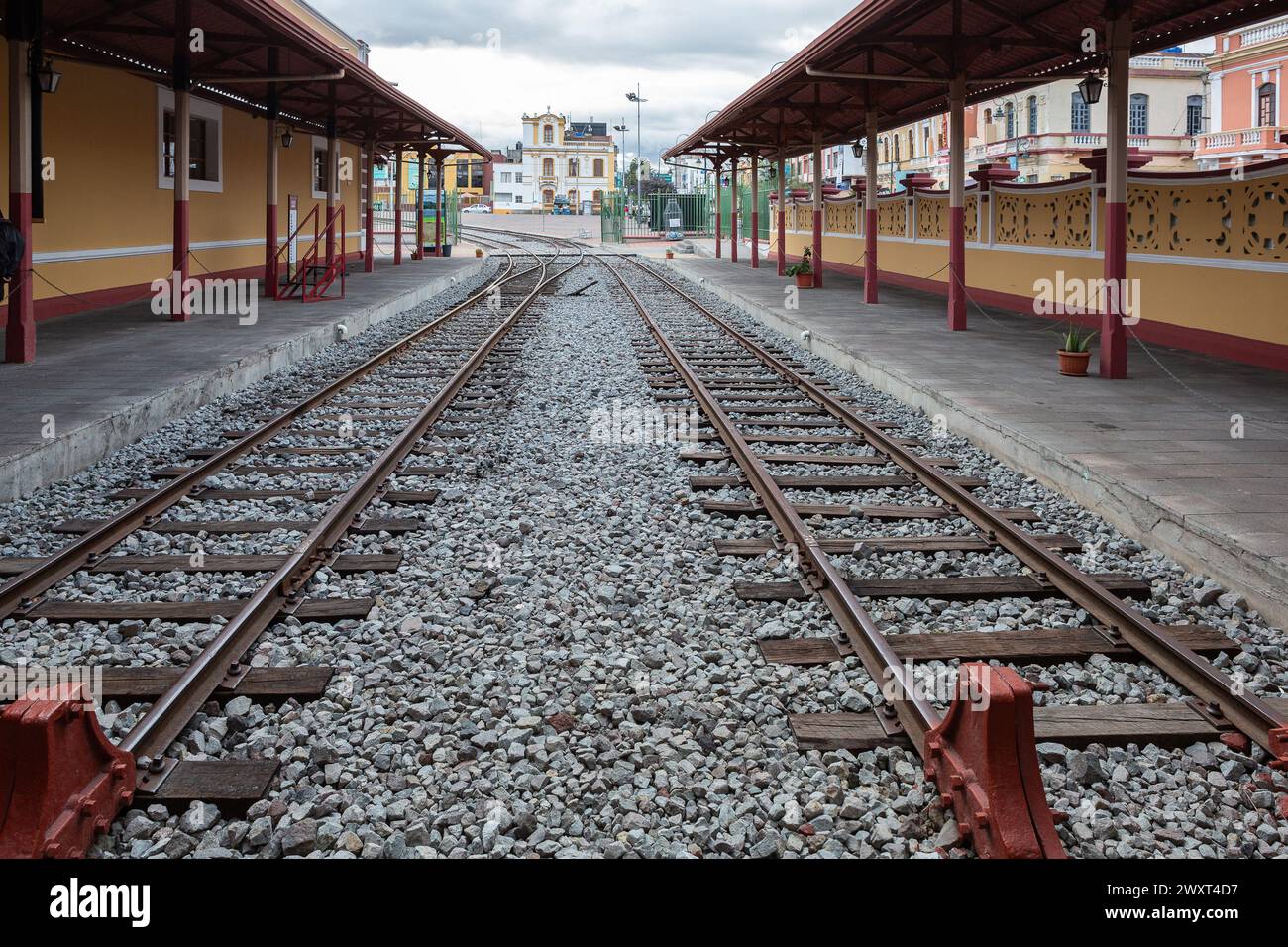 Riobamba's train station blends history with daily travel, symbolizing ...