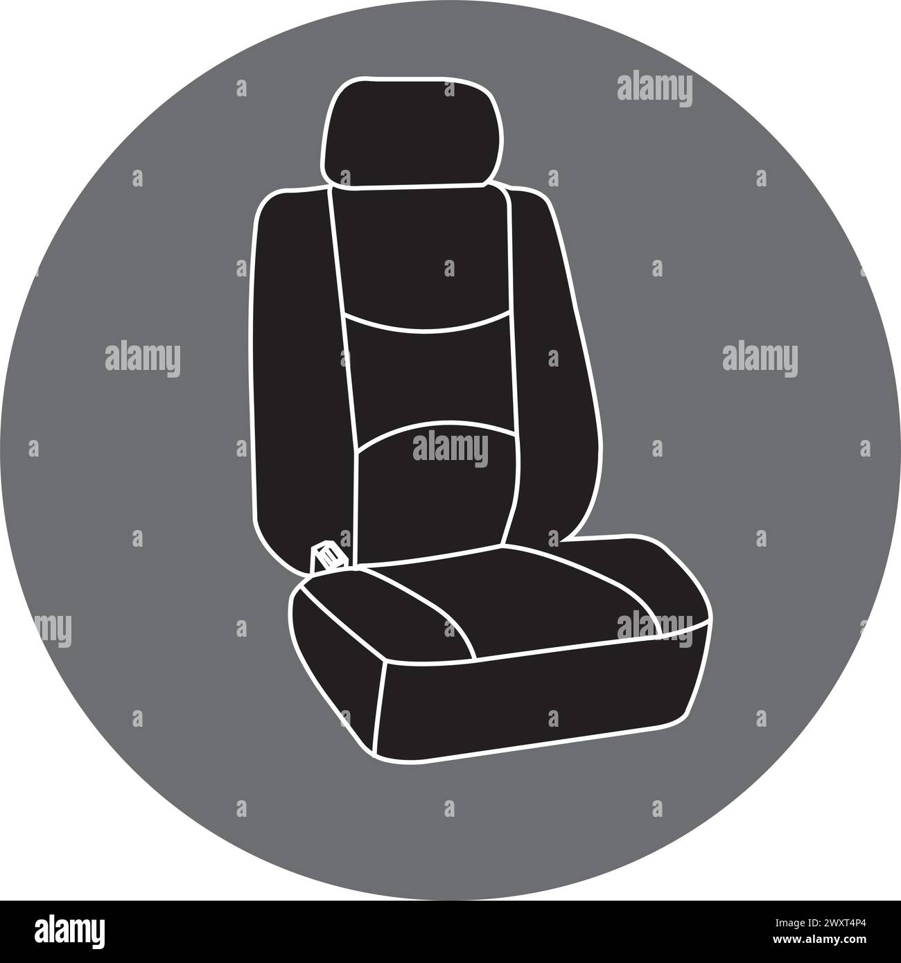 Luxury car leather seat Stock Vector Images - Alamy